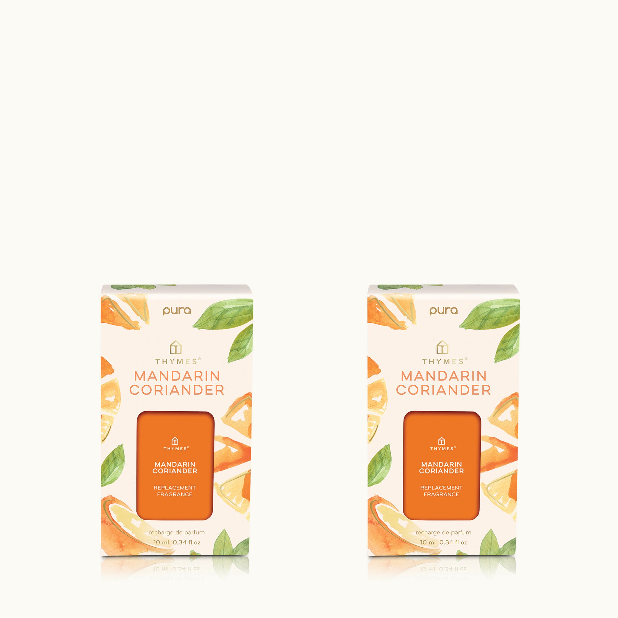 Mandarin Coriander Pura Diffuser Refill 2 Pack Bundle Thymes