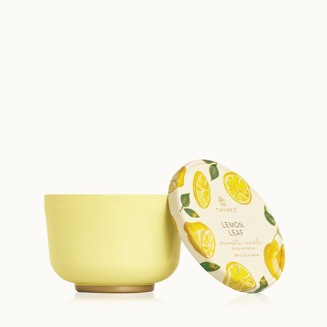 Lemon Leaf Poured Candle Tin | Thymes