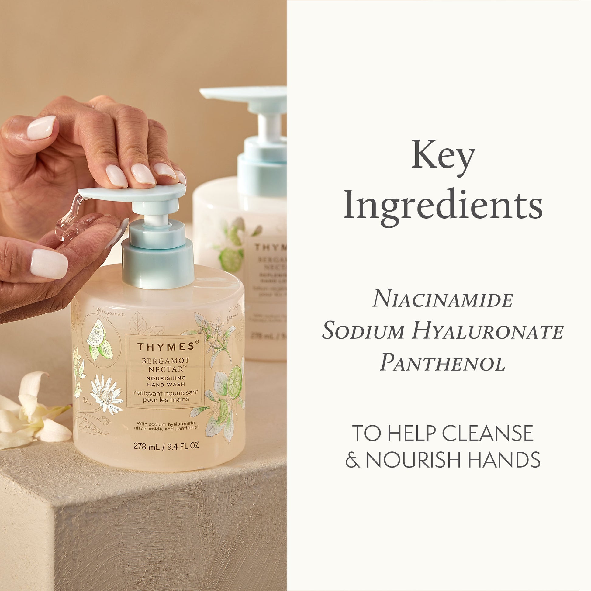 Bergamot Nectar Nourishing Hand Wash | Thymes